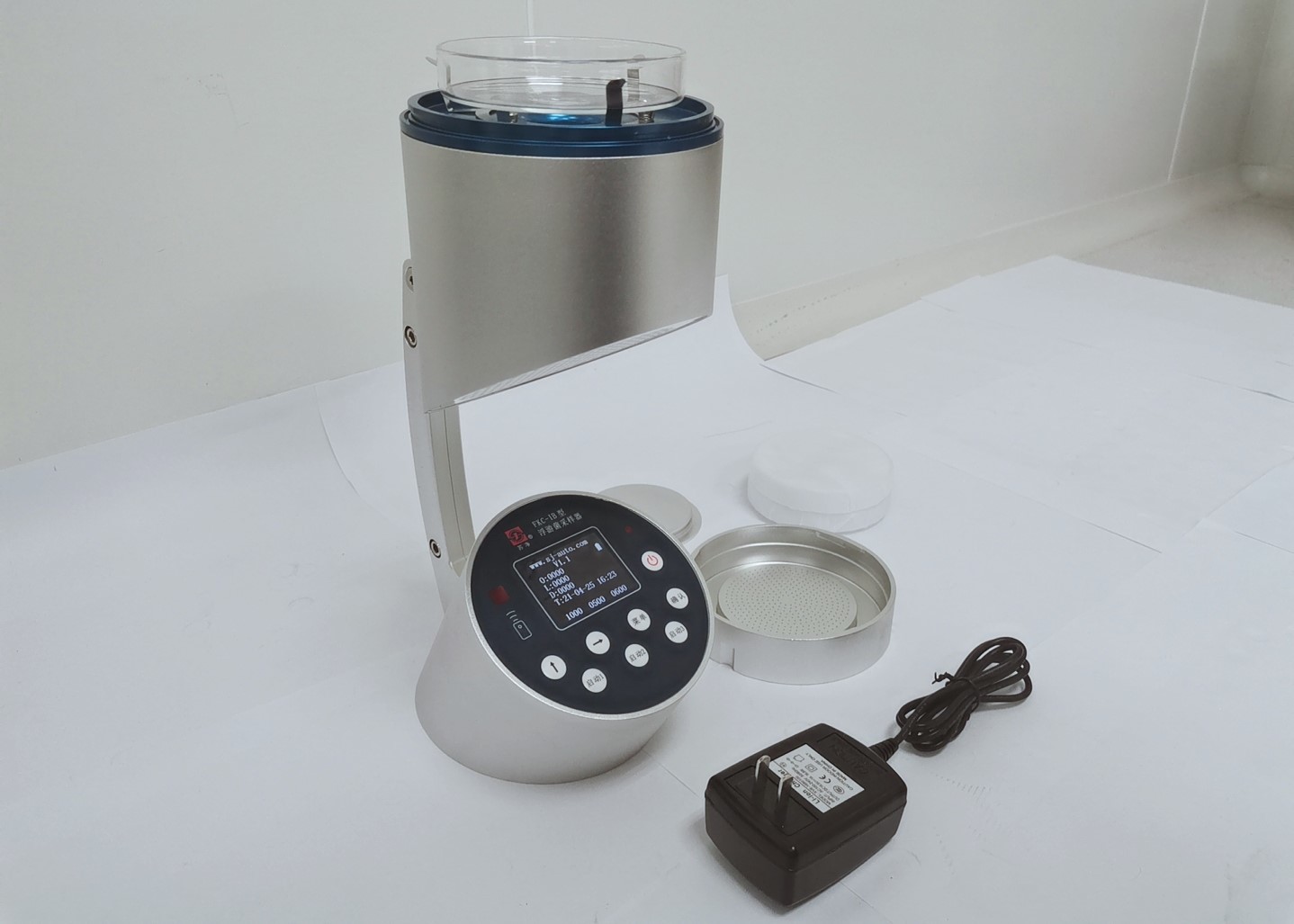 Portable Biological Air Sampler For Cleanroom Analyze Instrument